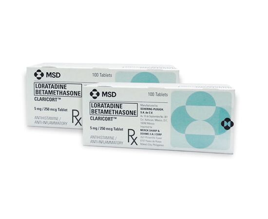 CLARICORT Loratadine / Betamethasone 5mg / 250mcg Tablet 1's price in ...